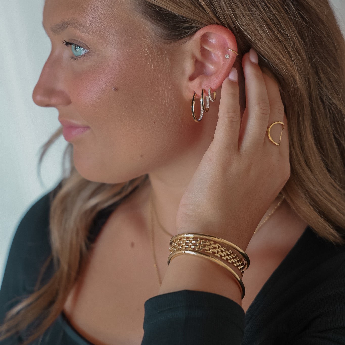 Inali Enamel Hoops – Hoft Studio